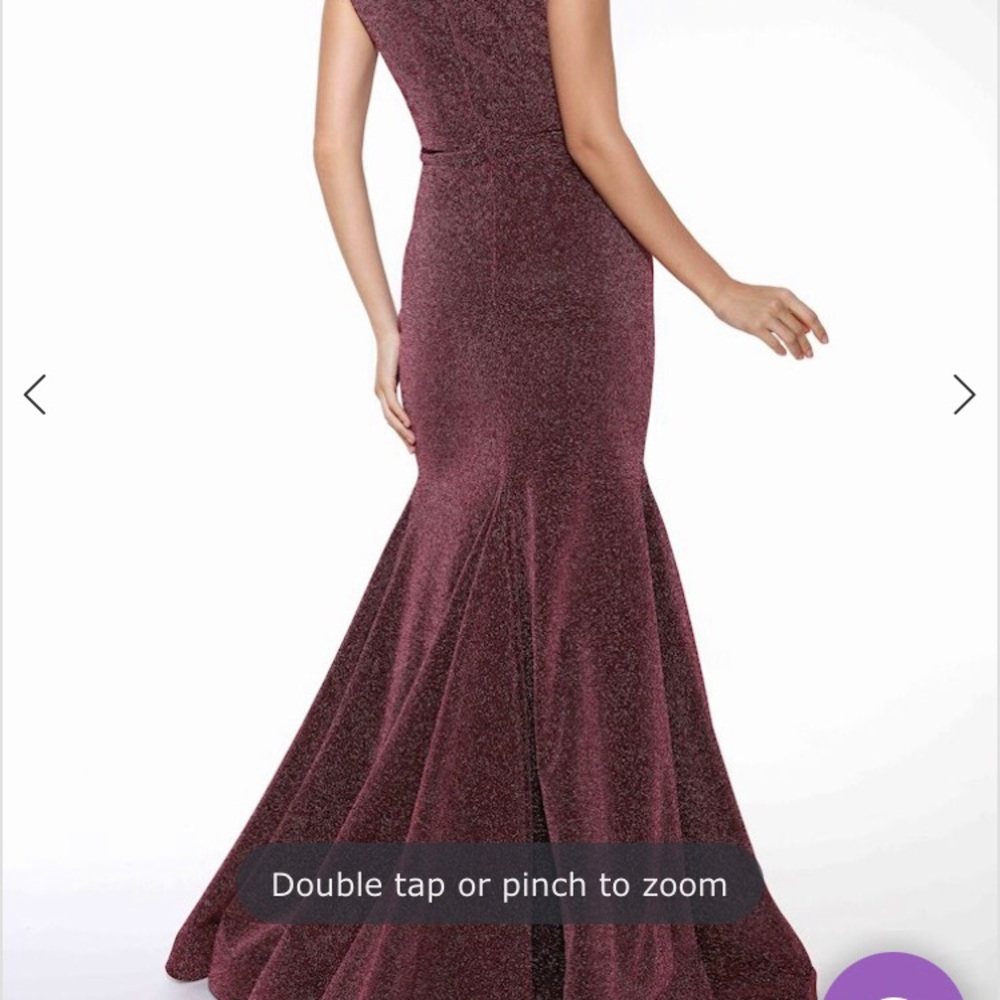 Ava Presley Formal Dress. Burgundy Stretch Off The Sh… - Gem